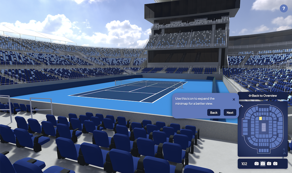 Interactive Seat Viewer - Cincinnati Open