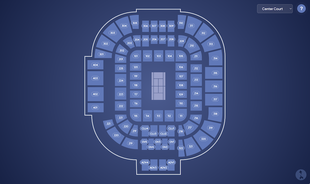 Interactive Seat Viewer - Cincinnati Open